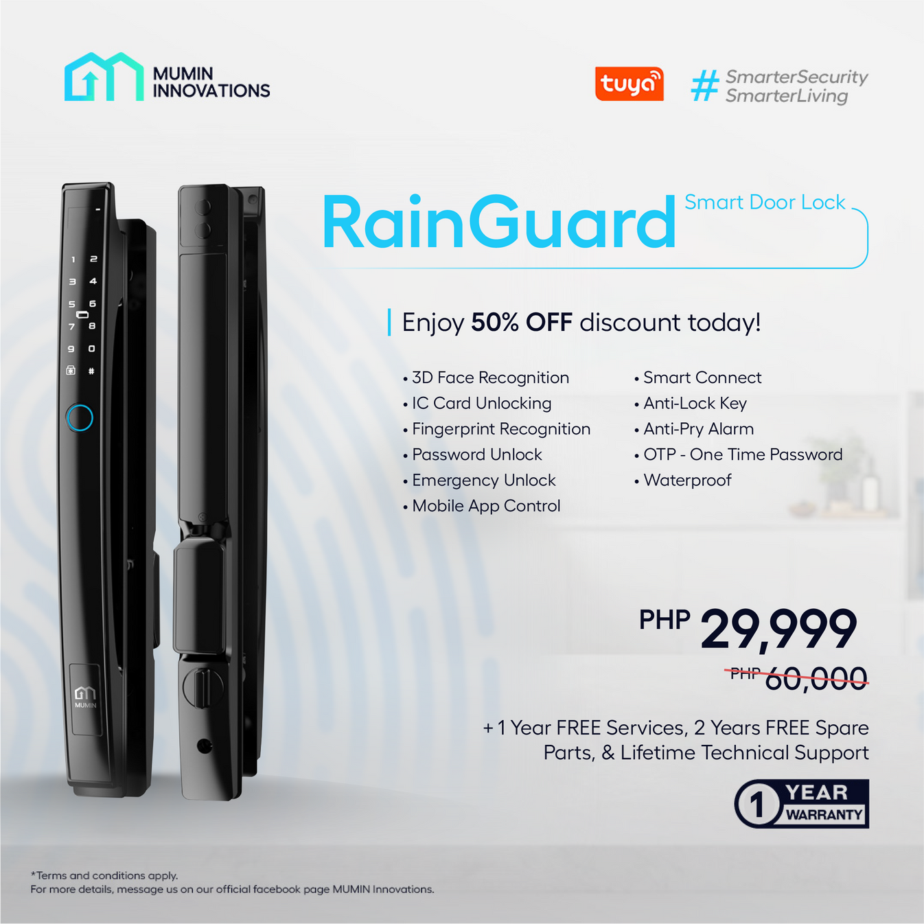 RainGuard Smart Door Lock – Mumin Innovations
